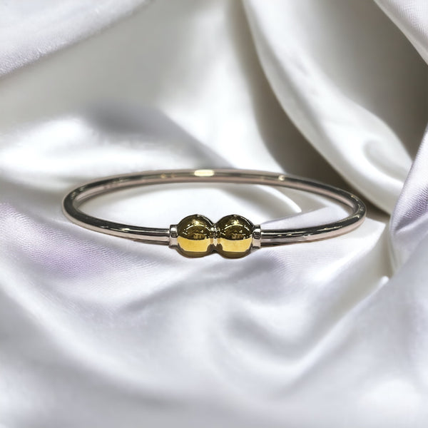 14K & Sterling Silver Double Ball Bracelet – The Silver Unicorn